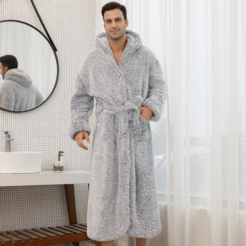 Men's Bathrobe with Hood